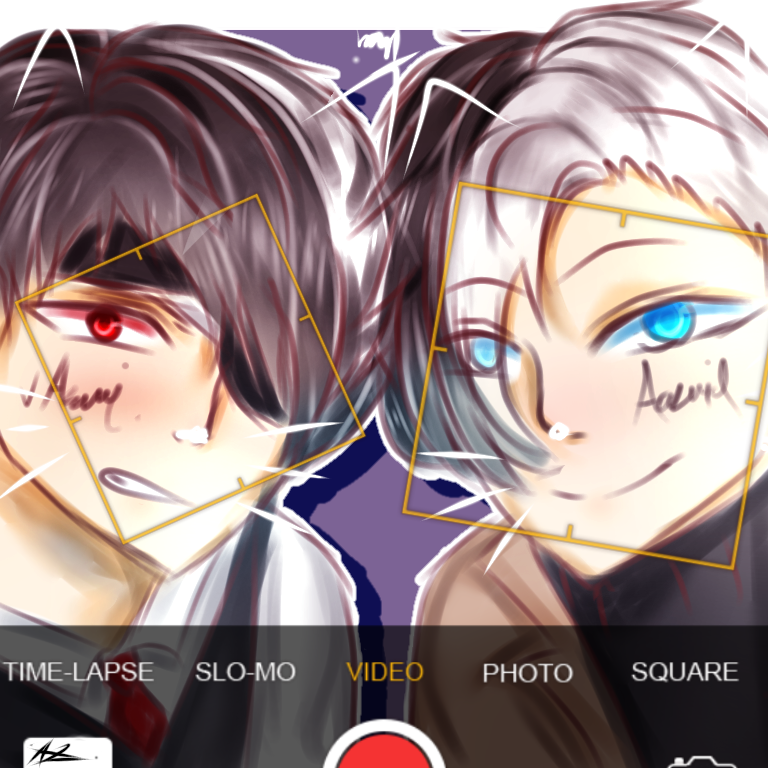 Having selfie with my twin - ibisPaint