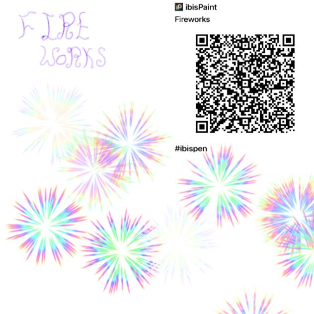 fireworks brush - ibisPaint