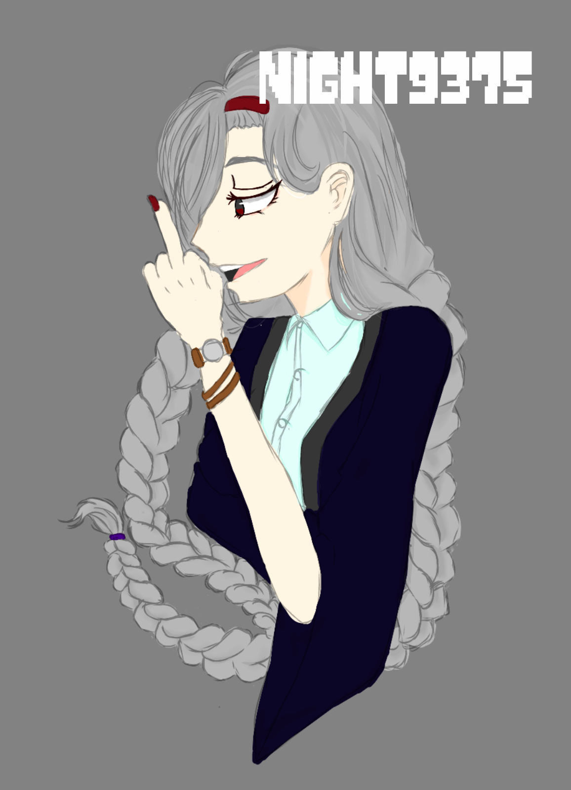 Speed paint - Night F♡uck you!! - ibisPaint