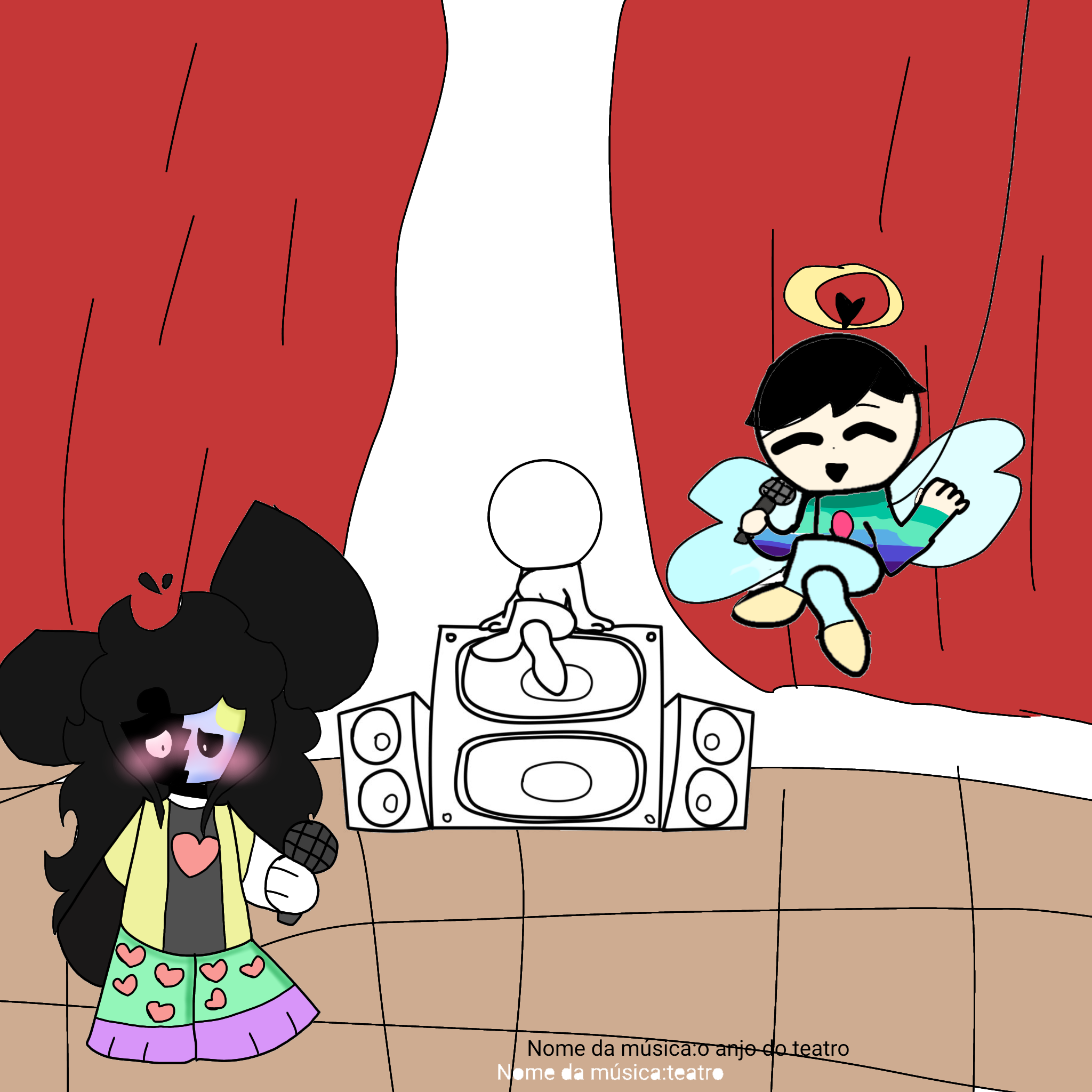 collab fnf nome da música anjo do teatro - ibisPaint
