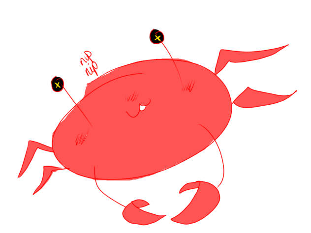 Sebastian the baby crab - ibisPaint