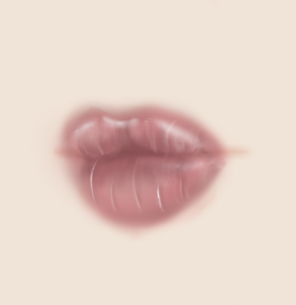 Semi realistic lips - ibisPaint