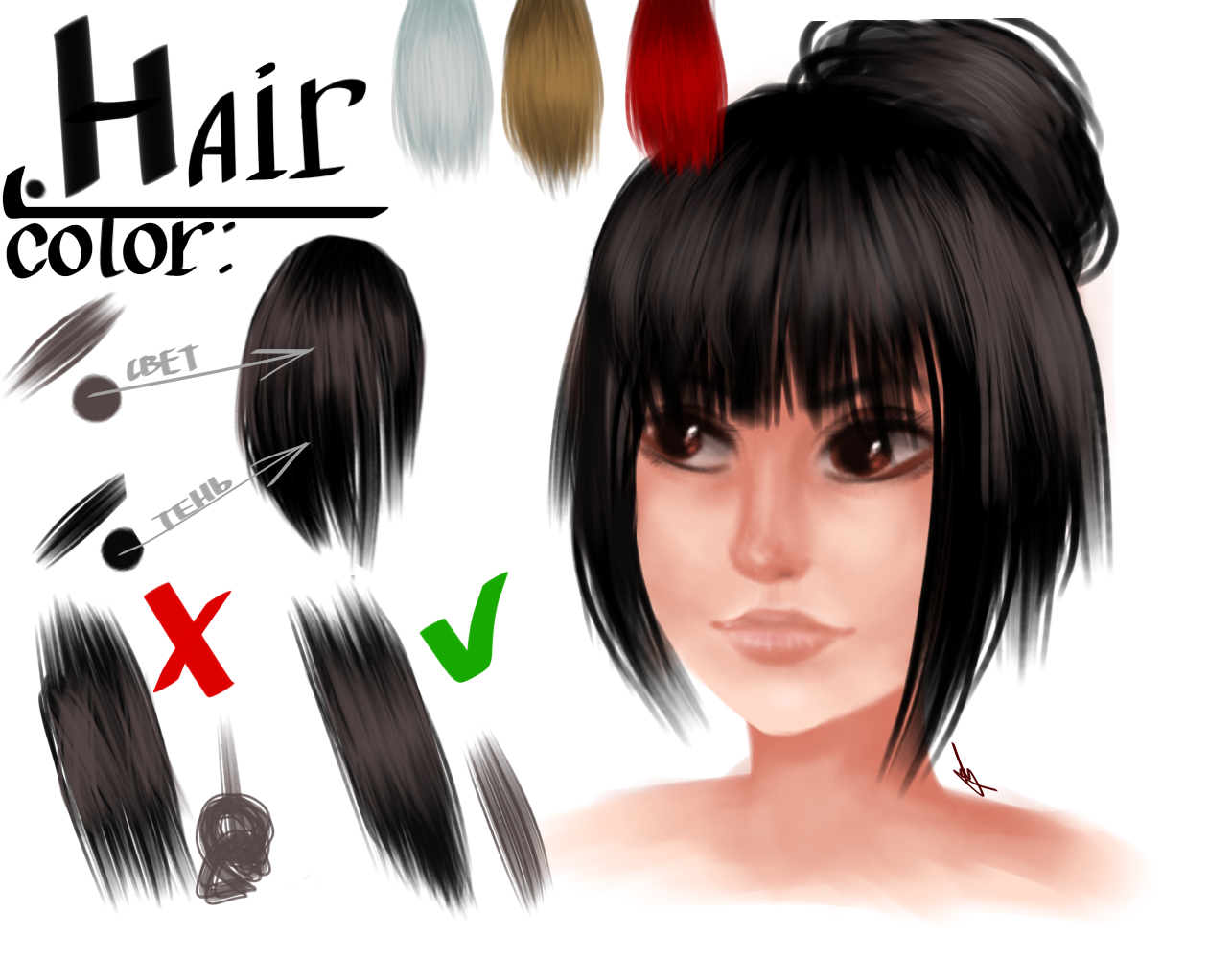 Hair Tutorial! - ibisPaint
