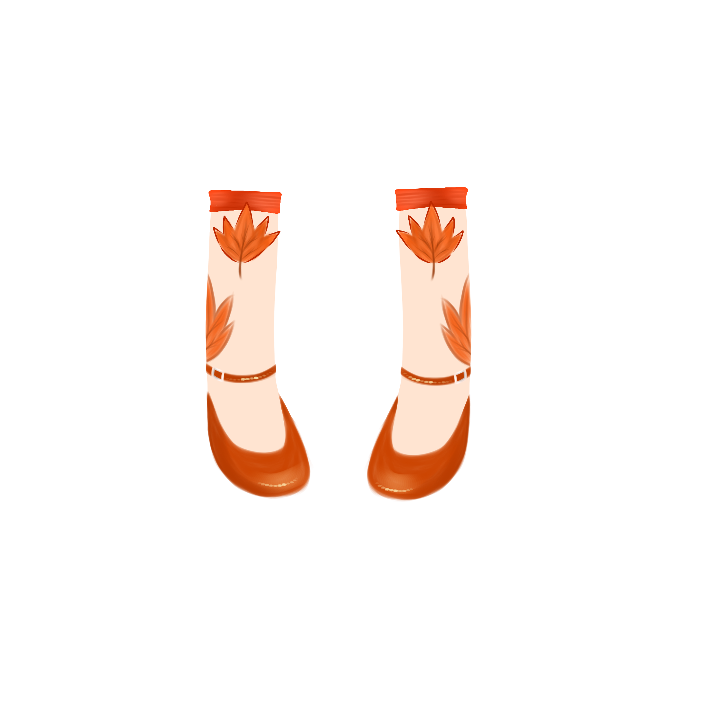Autumn Chibi Socks and Shoes - ibisPaint