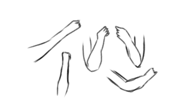 Arm sketches - ibisPaint