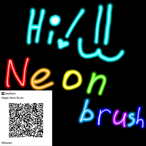 Neon brush😉💗 - ibisPaint