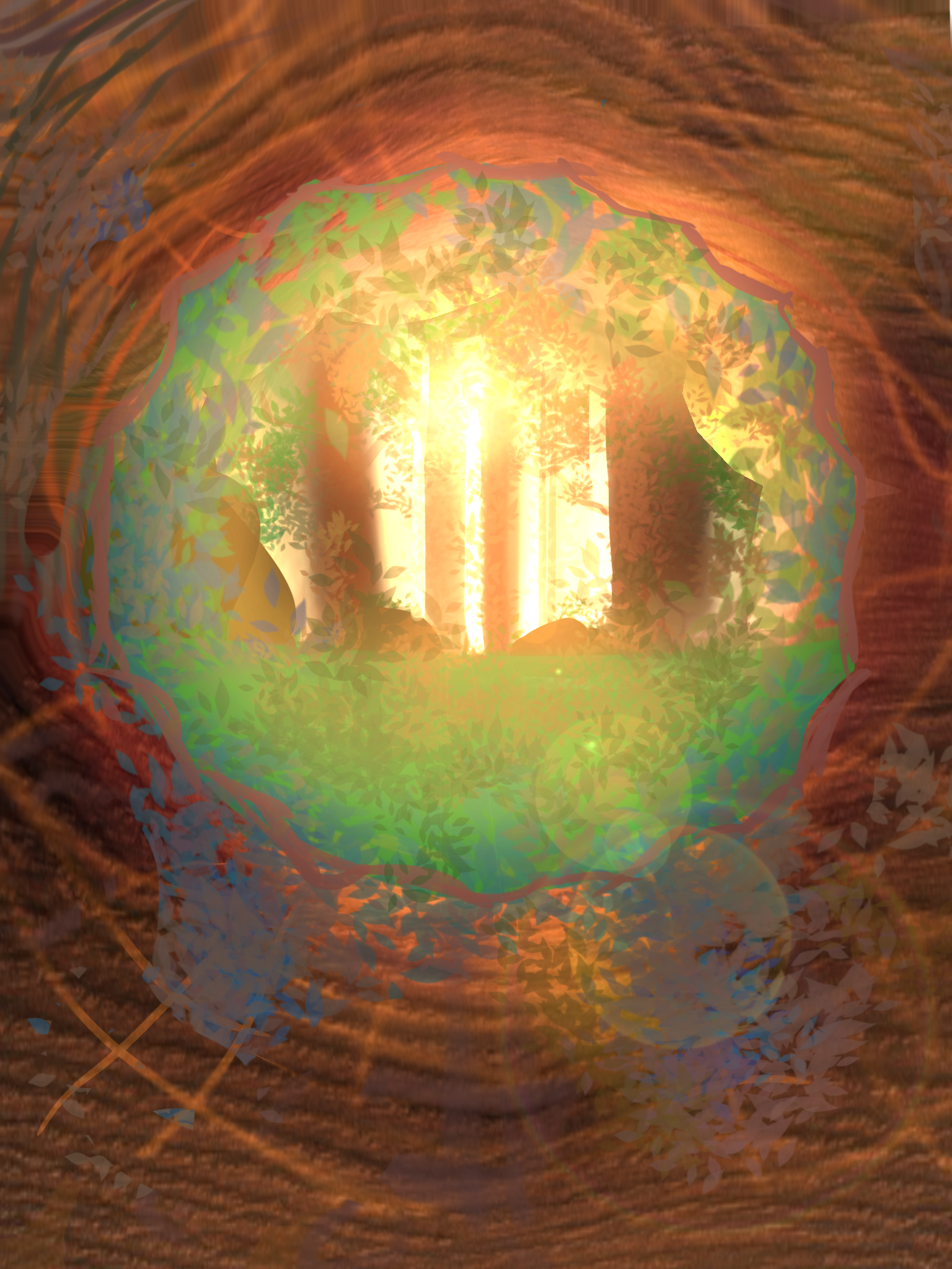 Interior tree trunk - ibisPaint