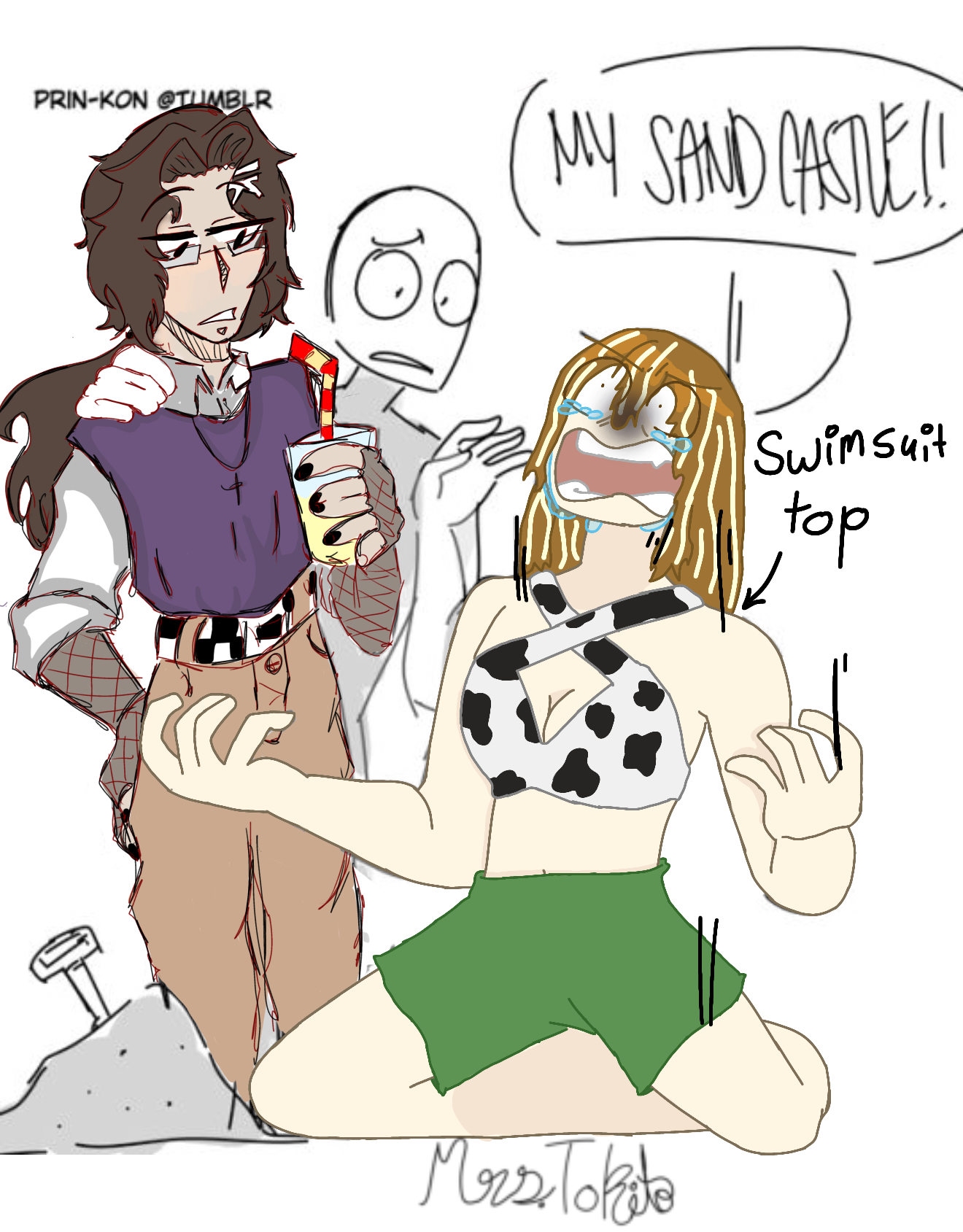 Sand castle collab - ibisPaint