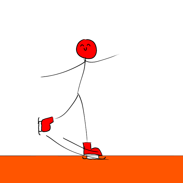 Ice skating - ibisPaint