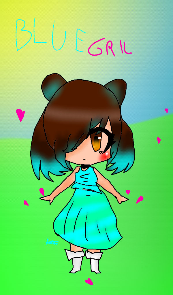 blue gril - ibisPaint