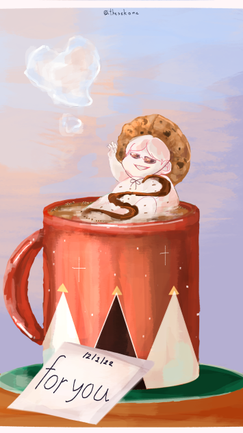 hot cocoa 🍪🥛🍫☕ - ibisPaint