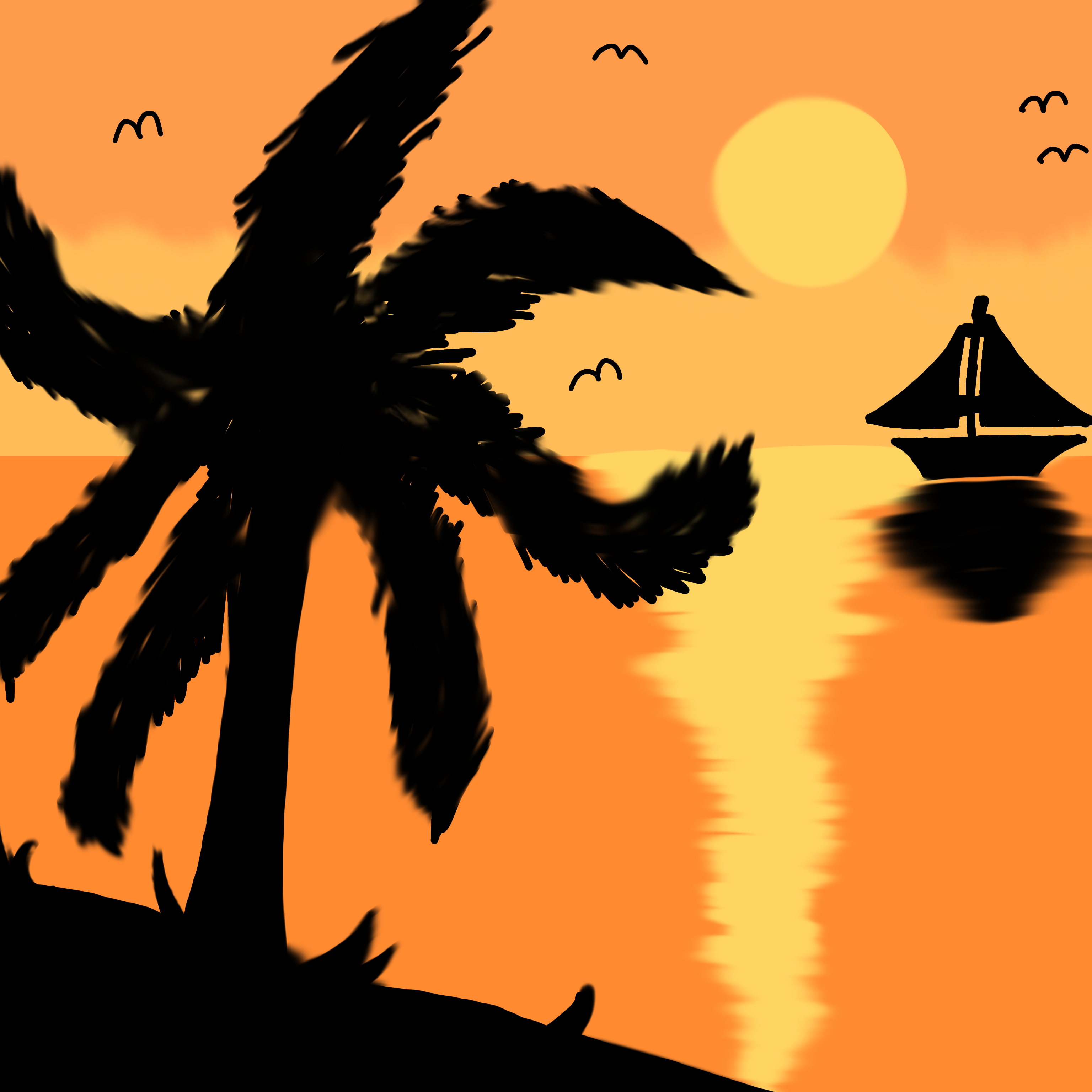 sun rise up - ibisPaint