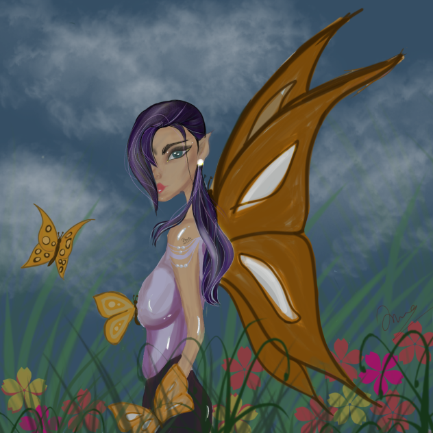 Butterfly lady - ibisPaint