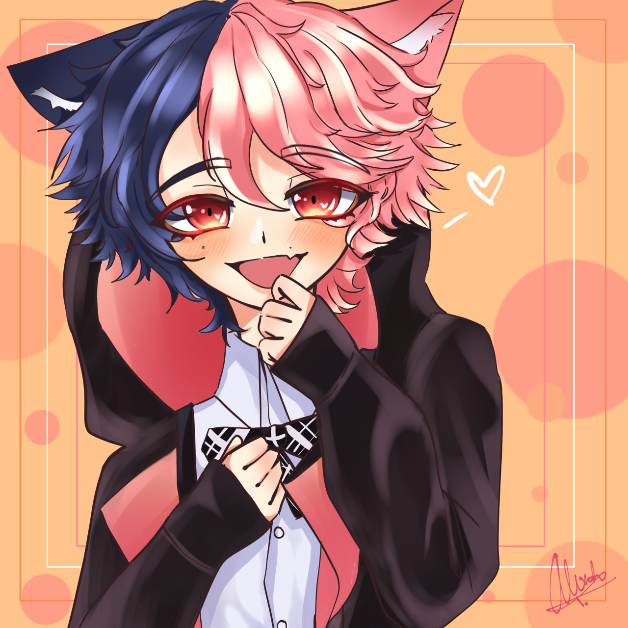 (Desc) Fan-art for @_.meowart_on tik tok - ibisPaint