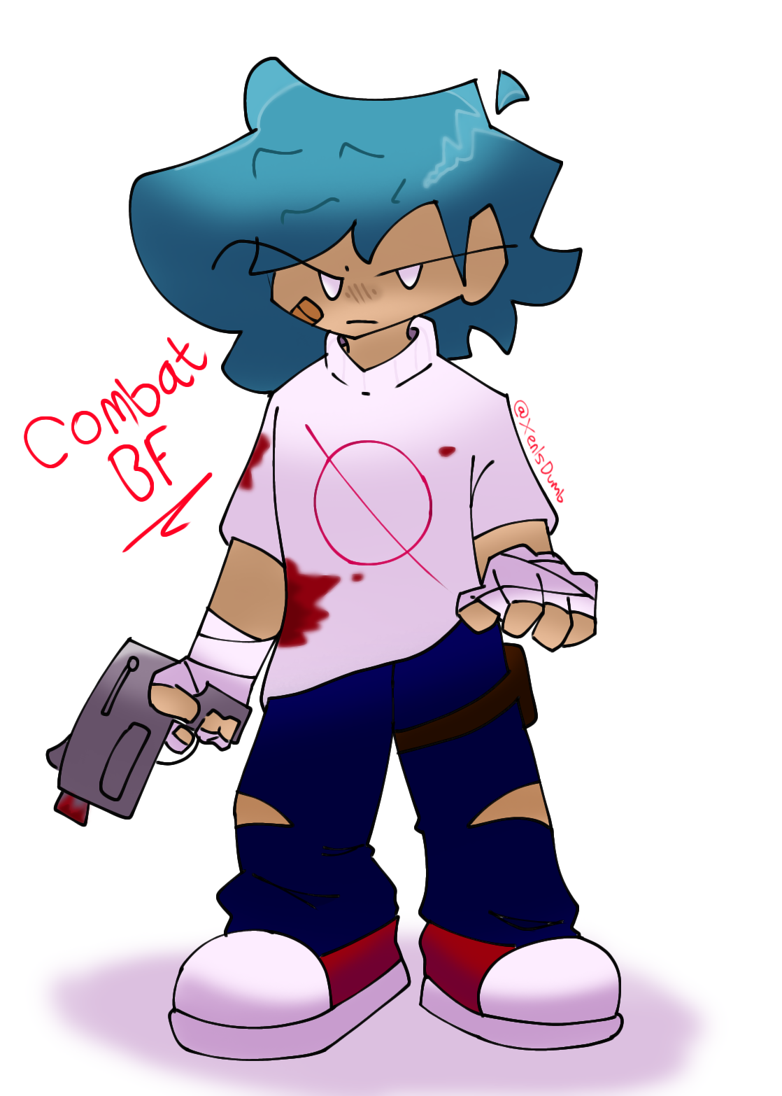 Combat BF fnf fanart - ibisPaint