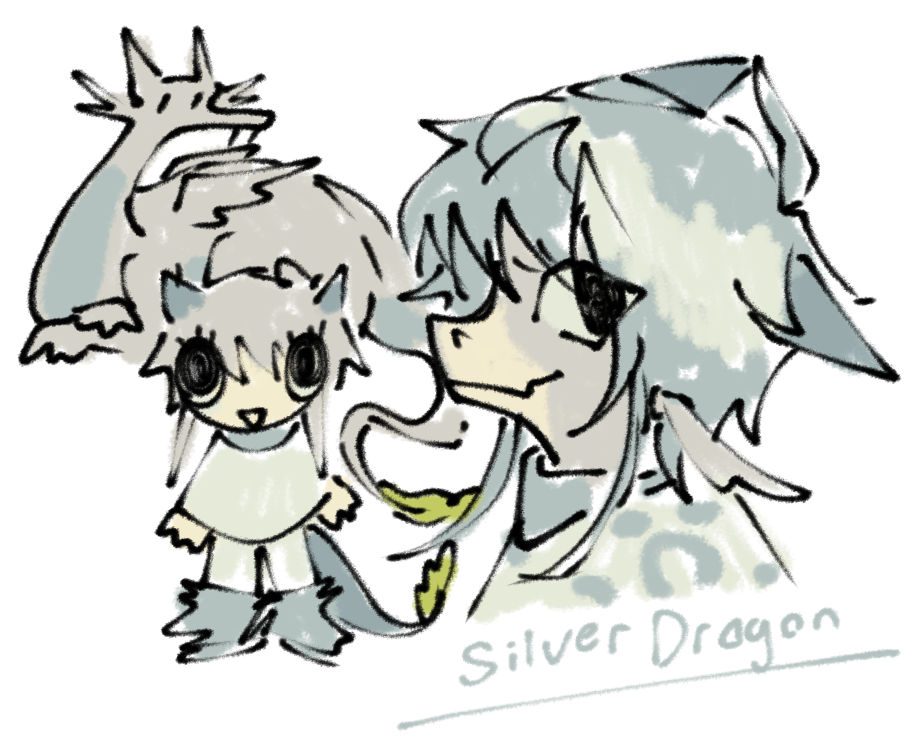 Silver dragon - ibisPaint