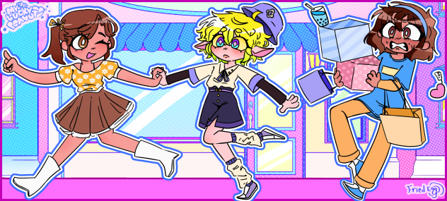 Shopping Spree With The Trio - ibisPaint