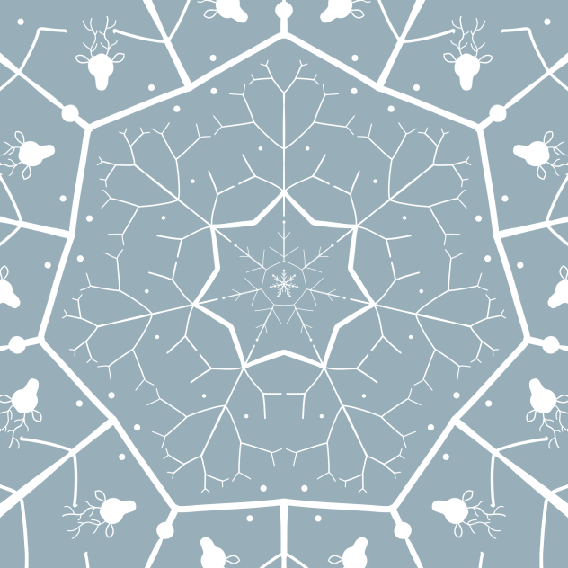 Snowflakes Winter Pattern - ibisPaint