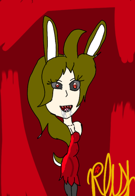 hungry pregnant demon bunny - ibisPaint