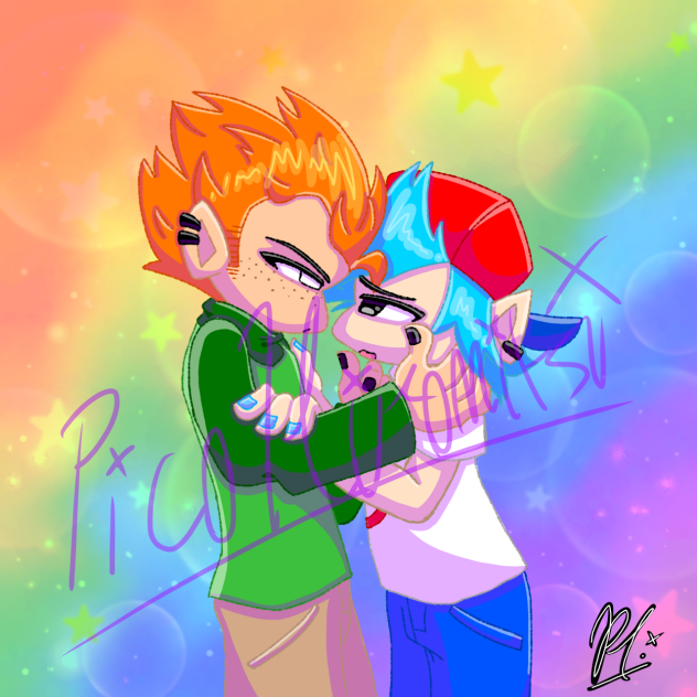 Pico x Boyfriend 🧡💚 ️💙 - ibisPaint