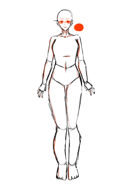 Random body sketch - ibisPaint