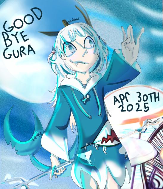 Gawr Gura Graduation Fanart - ibisPaint