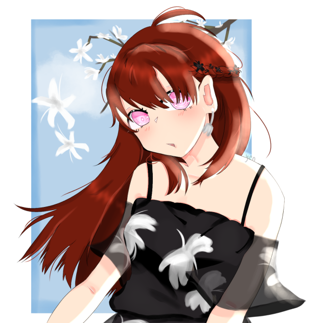 Blooming magnolia - ibisPaint