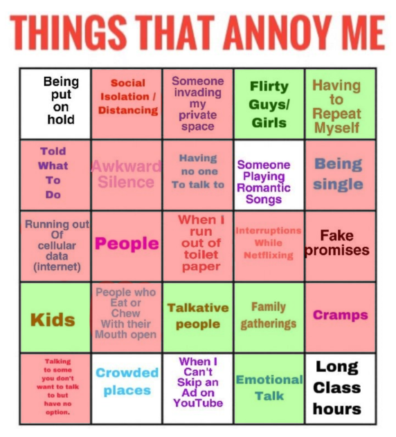 THINGS THAT ANNOY ME - ibisPaint