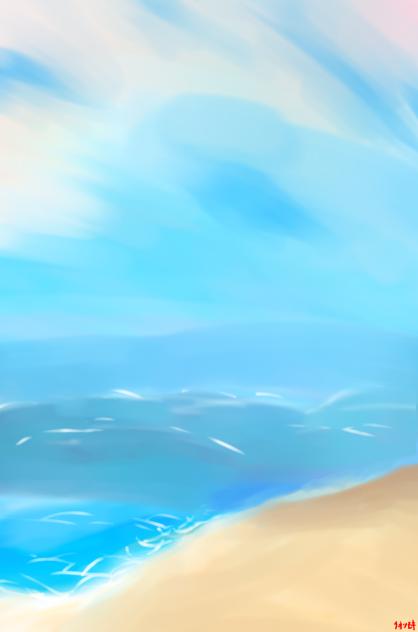 Beach background - ibisPaint