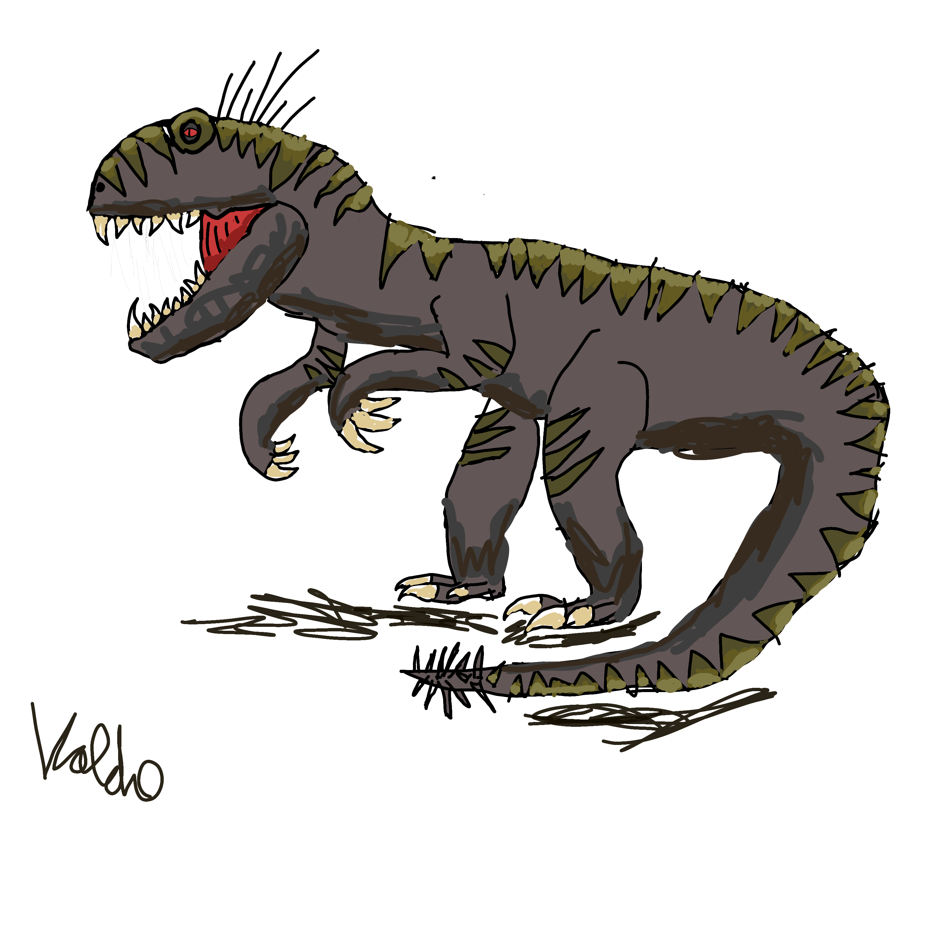 the scorpion rex Jurassic world - ibisPaint