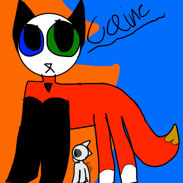 Caine and bubble as cats - ibisPaint
