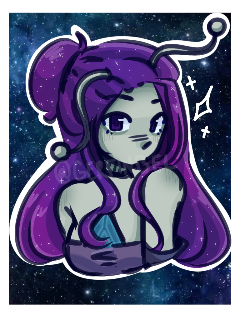 Alien Girl Redraw - ibisPaint