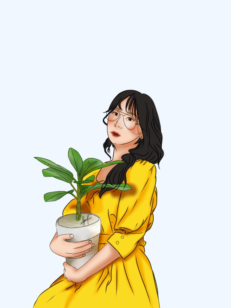 in yellow - ibisPaint