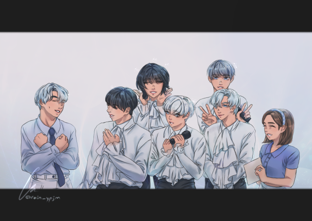 MC Soobin and Arin interviewing Star One - ibisPaint