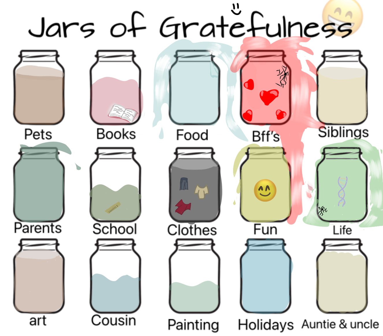Jars of gratefulness - ibisPaint