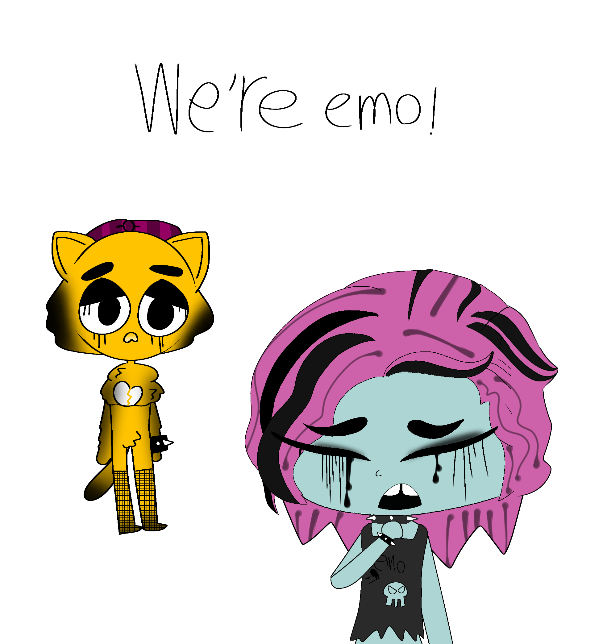 Emo kitty and zaza - ibisPaint