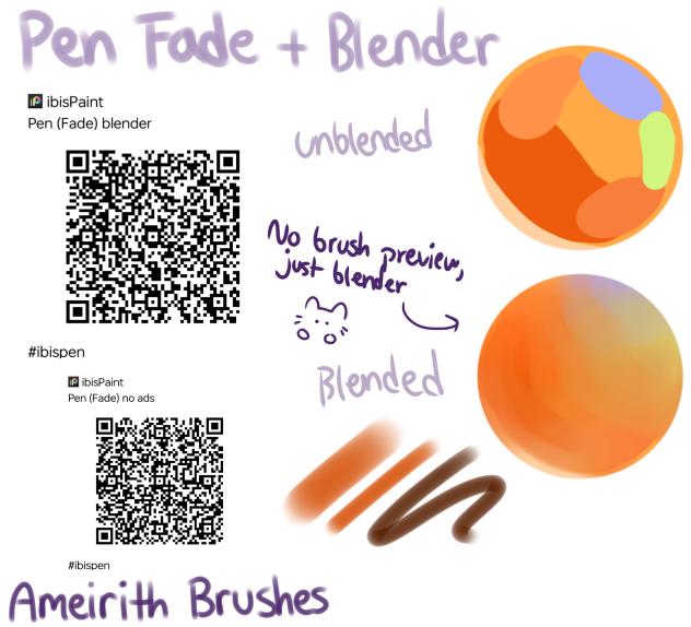 (NO ADS) Pen (fade) + blender - ibisPaint