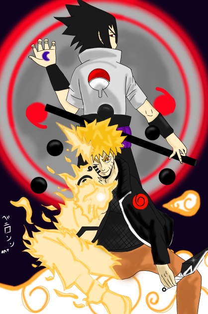 Naruto e Sasuke - ibisPaint