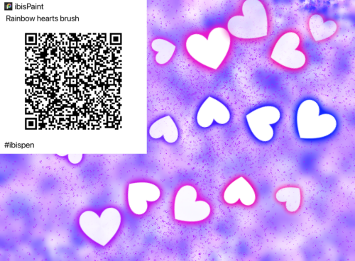 Rainbow hearts - ibisPaint
