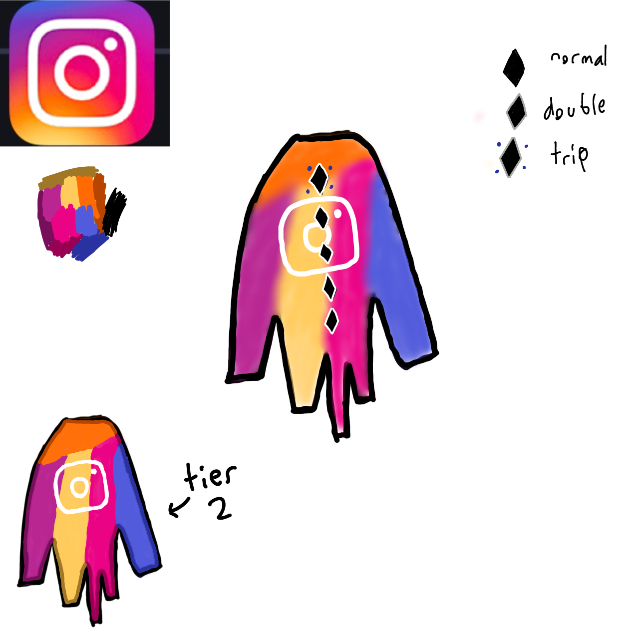 Instagram cape ( Sky cotl) - ibisPaint