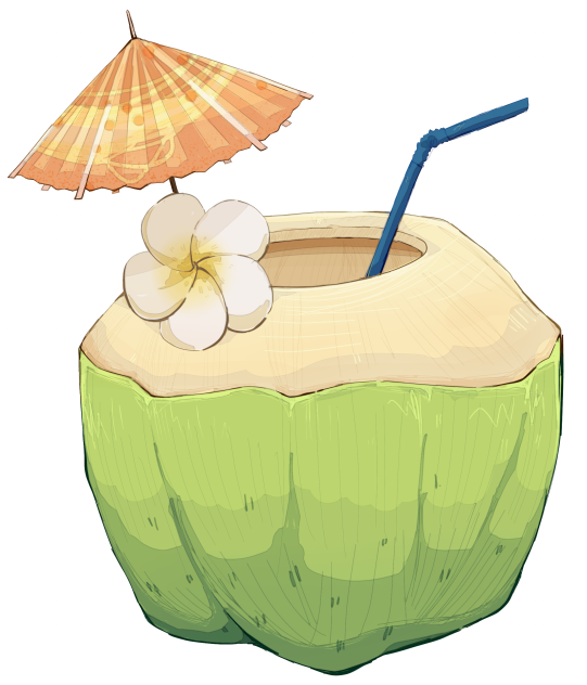 Coconut drink - ibisPaint