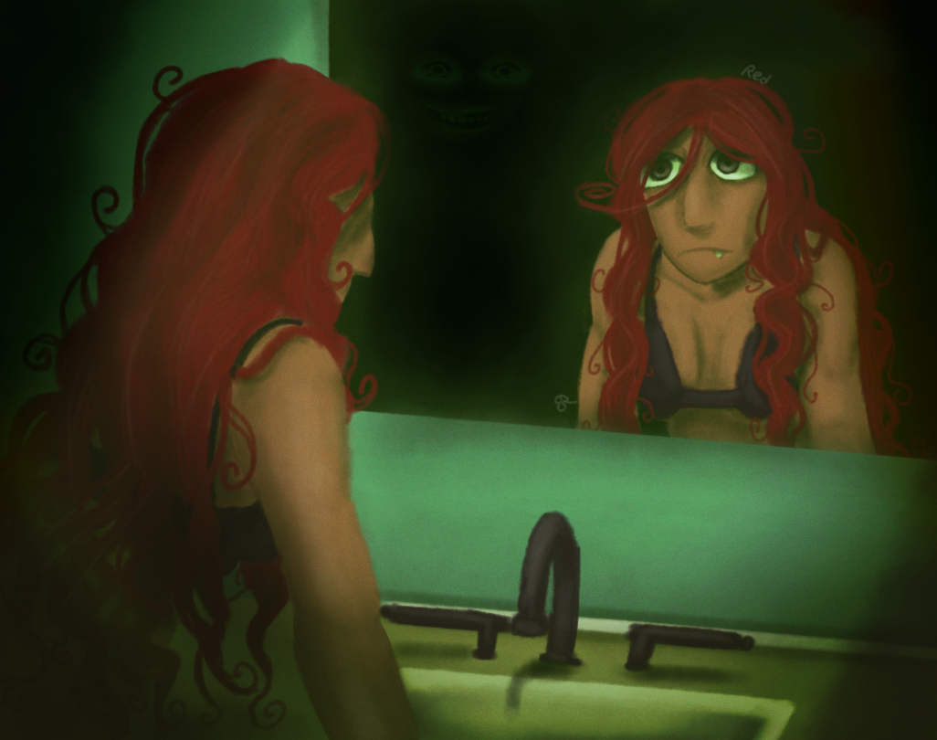 I see you in the mirror - ibisPaint