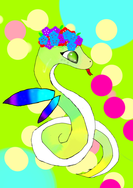 leafy snake - ibisPaint