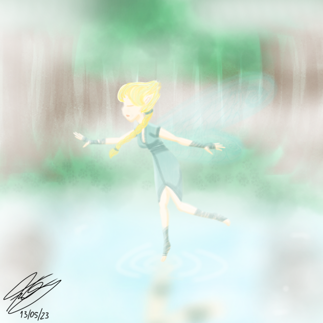 Fairy in the Lake - ibisPaint