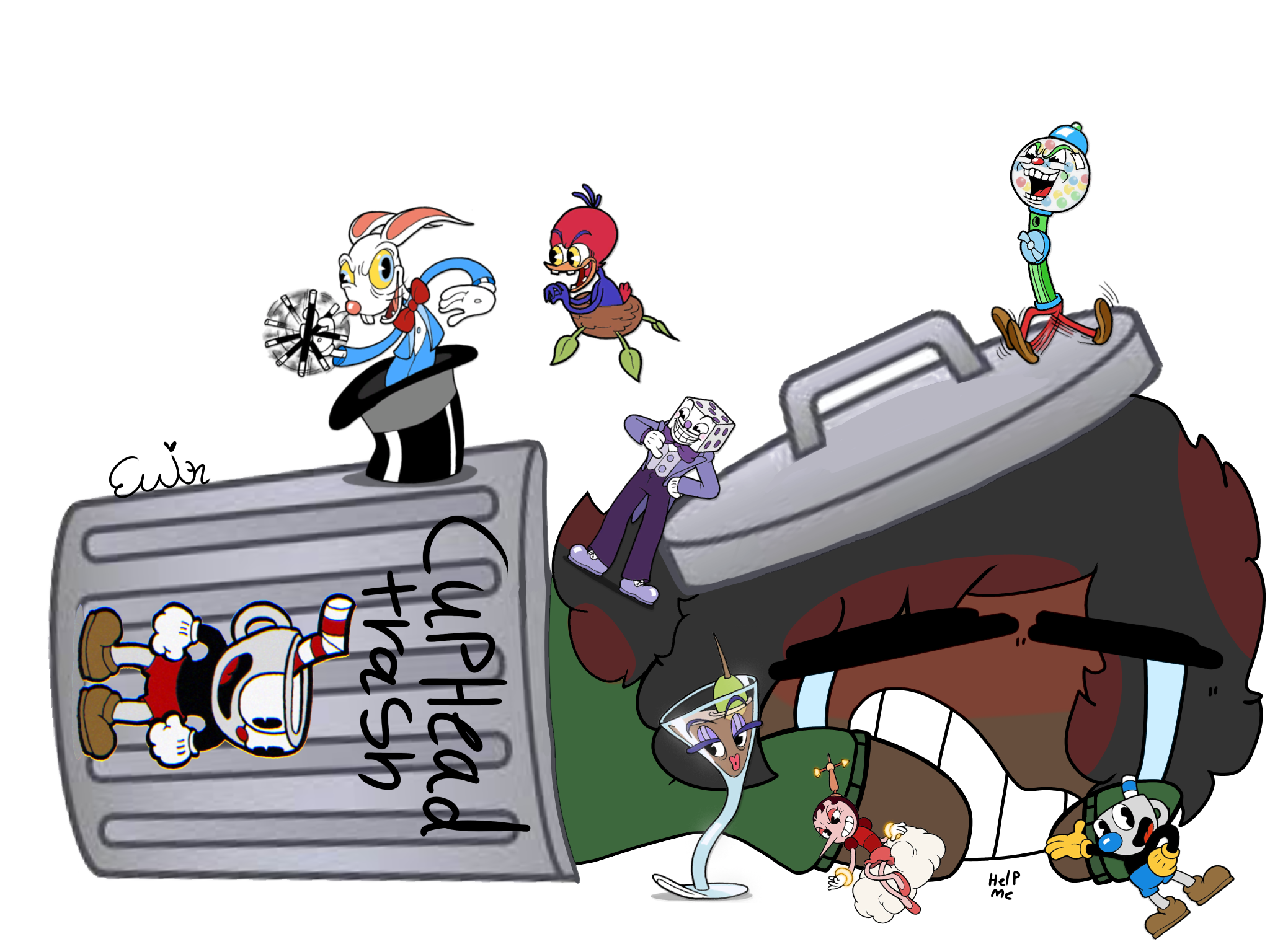 I AM Cuphead trash - ibisPaint
