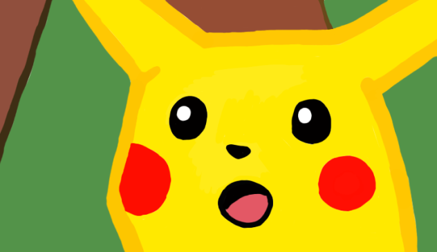 Pikachu sorprendido - ibisPaint