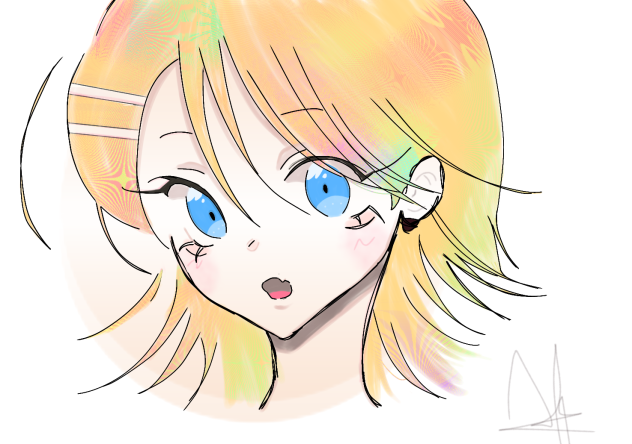 Quick dodle Rin - ibisPaint