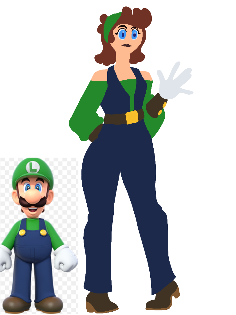 Female Luigi Design - ibisPaint