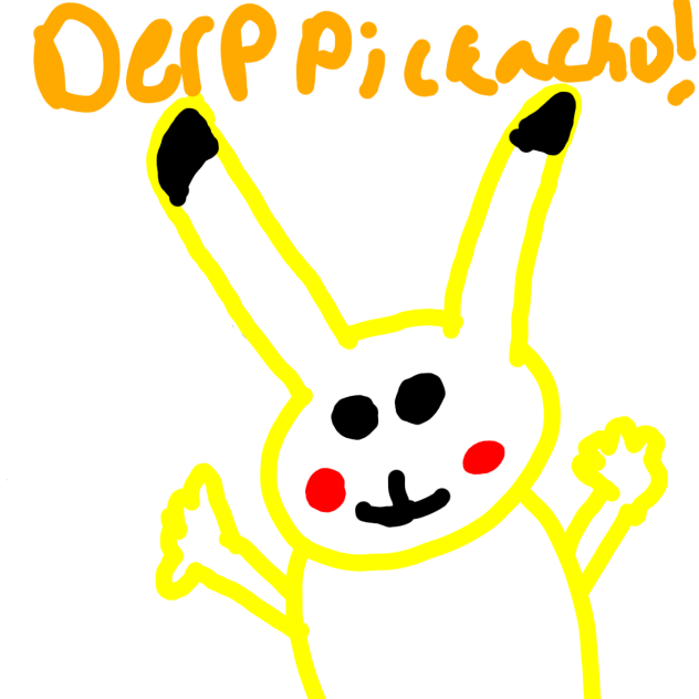 Derp pikachu - ibisPaint
