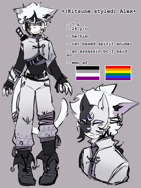 •Fantasy Style AU Ref sheet• - ibisPaint